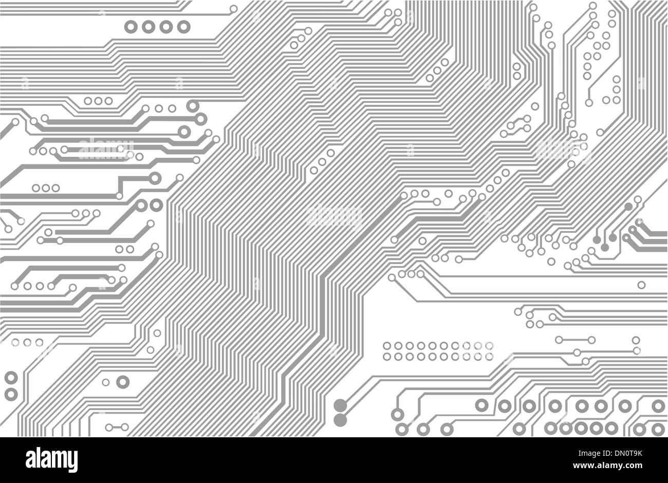 printed circuit - motherboard - vector Stock Vector Image & Art - Alamy