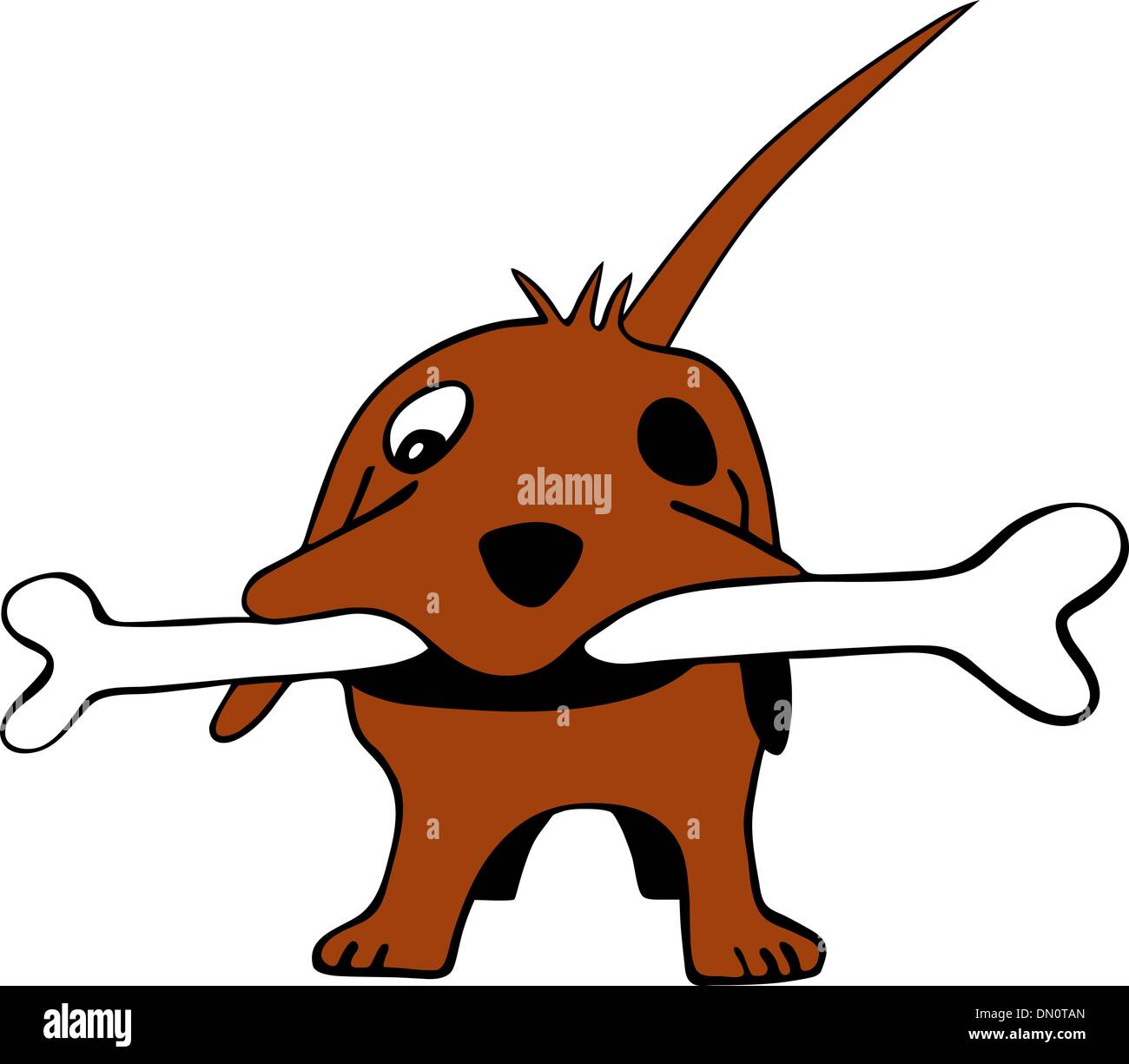 Dog bone vector hi-res stock photography and images - Alamy