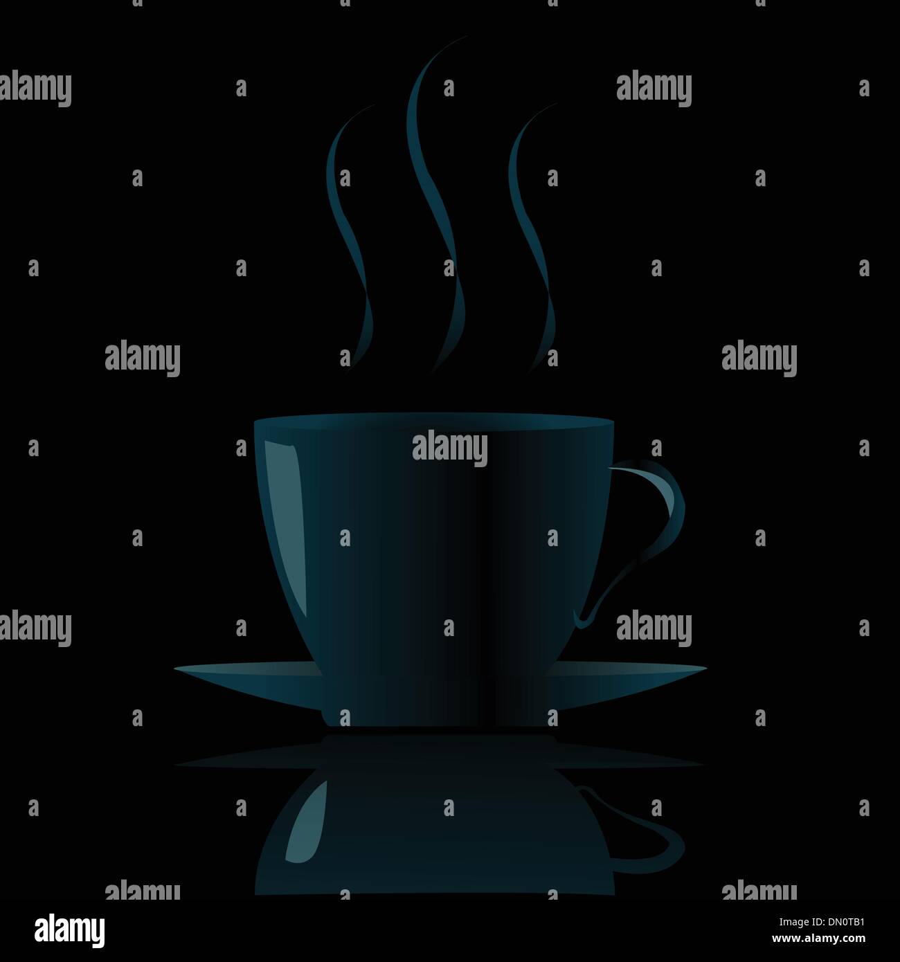 Black coffeecup Stock Vector Images - Alamy