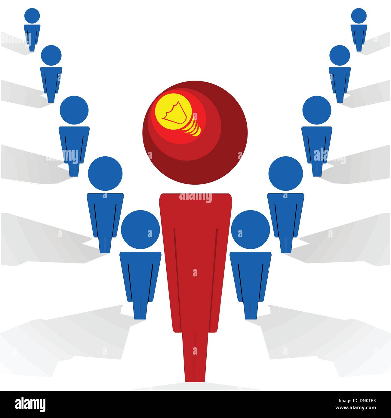 Man red white blue Stock Vector Images - Alamy