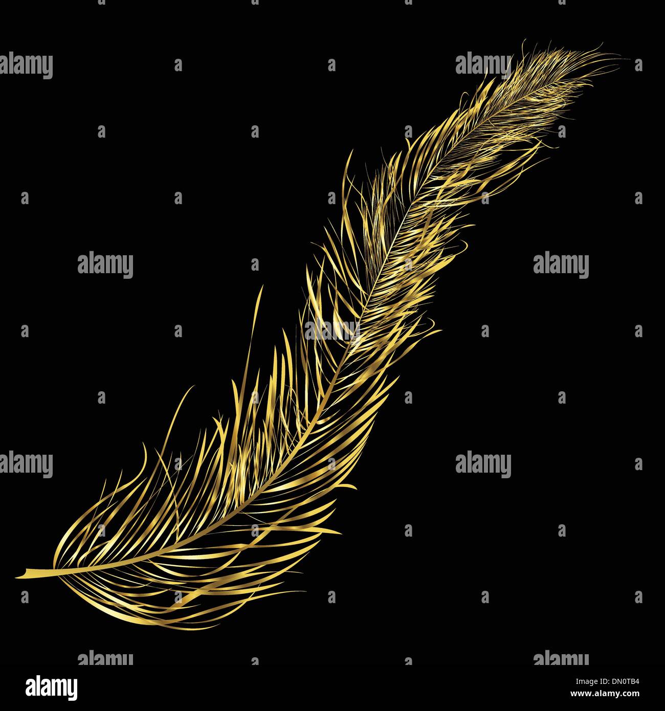 Black feather background Stock Vector Images - Alamy