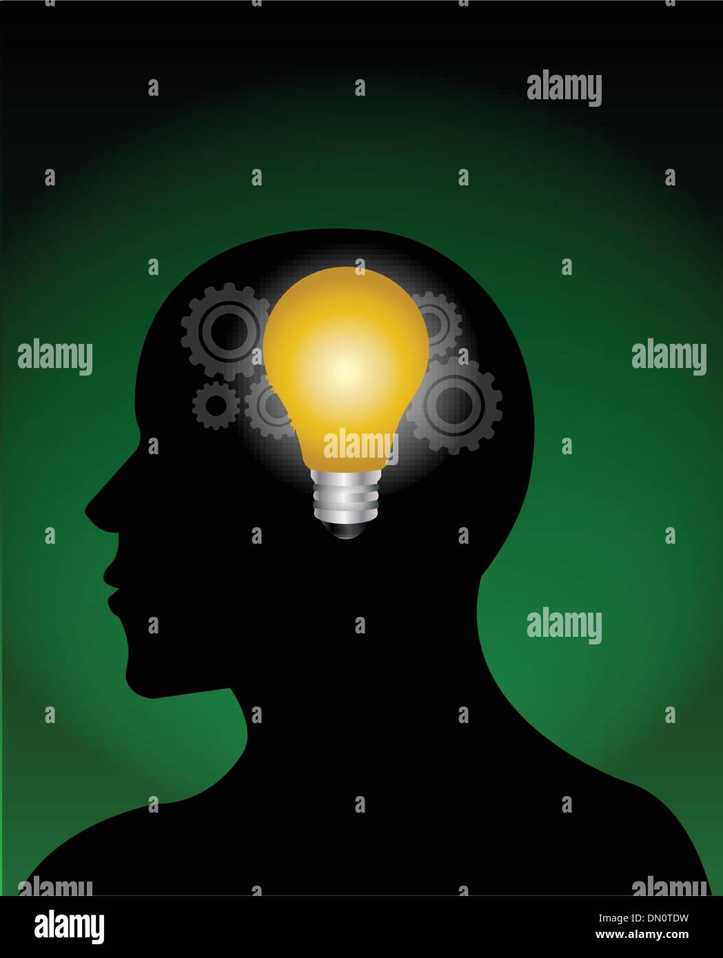 Creative solution idea in Stock Vector Images - Alamy