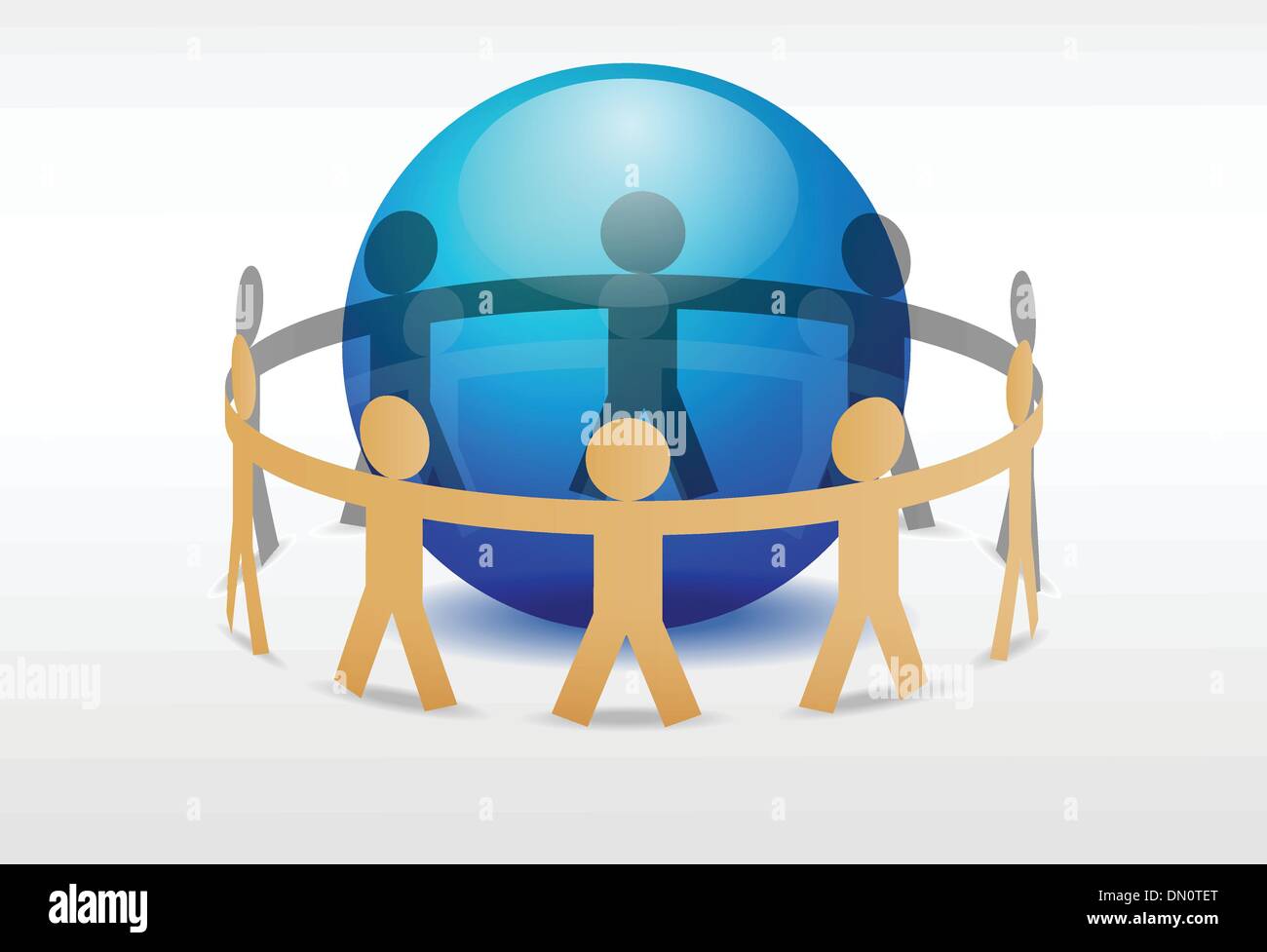 Digital around people Stock Vector Images - Alamy