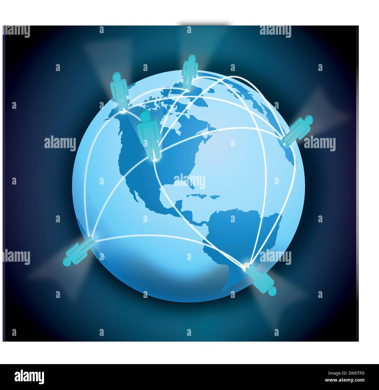 People network connection vector Stock Vector Images - Alamy