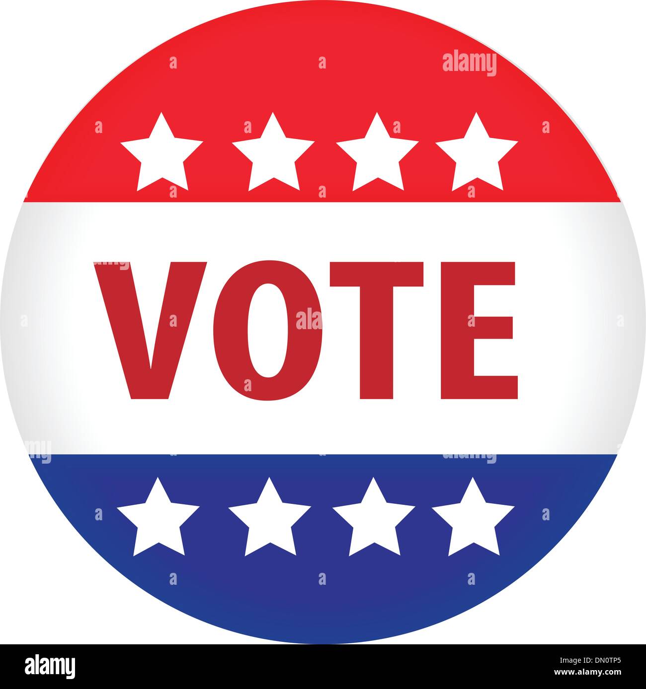 illustrated image of a vote button Stock Vector Image & Art - Alamy