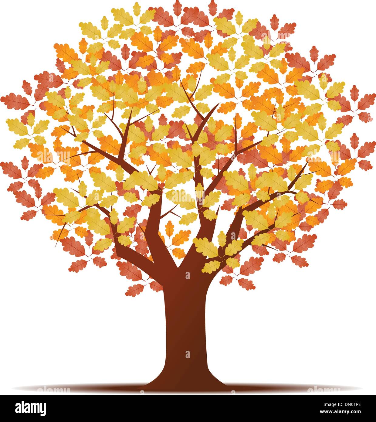 autumn background with trees and leaves Stock Vector Image & Art - Alamy