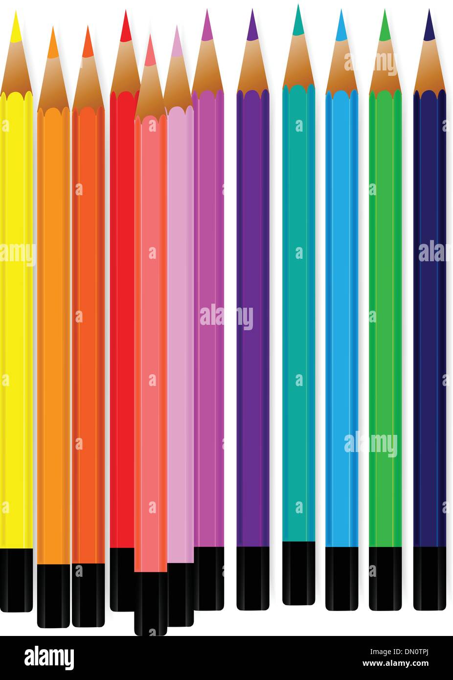 Crayons Stock Vector Images - Alamy