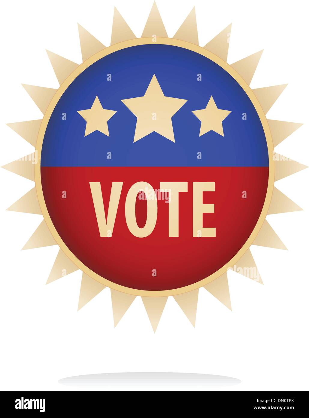 retro vote badge Stock Vector Image & Art - Alamy