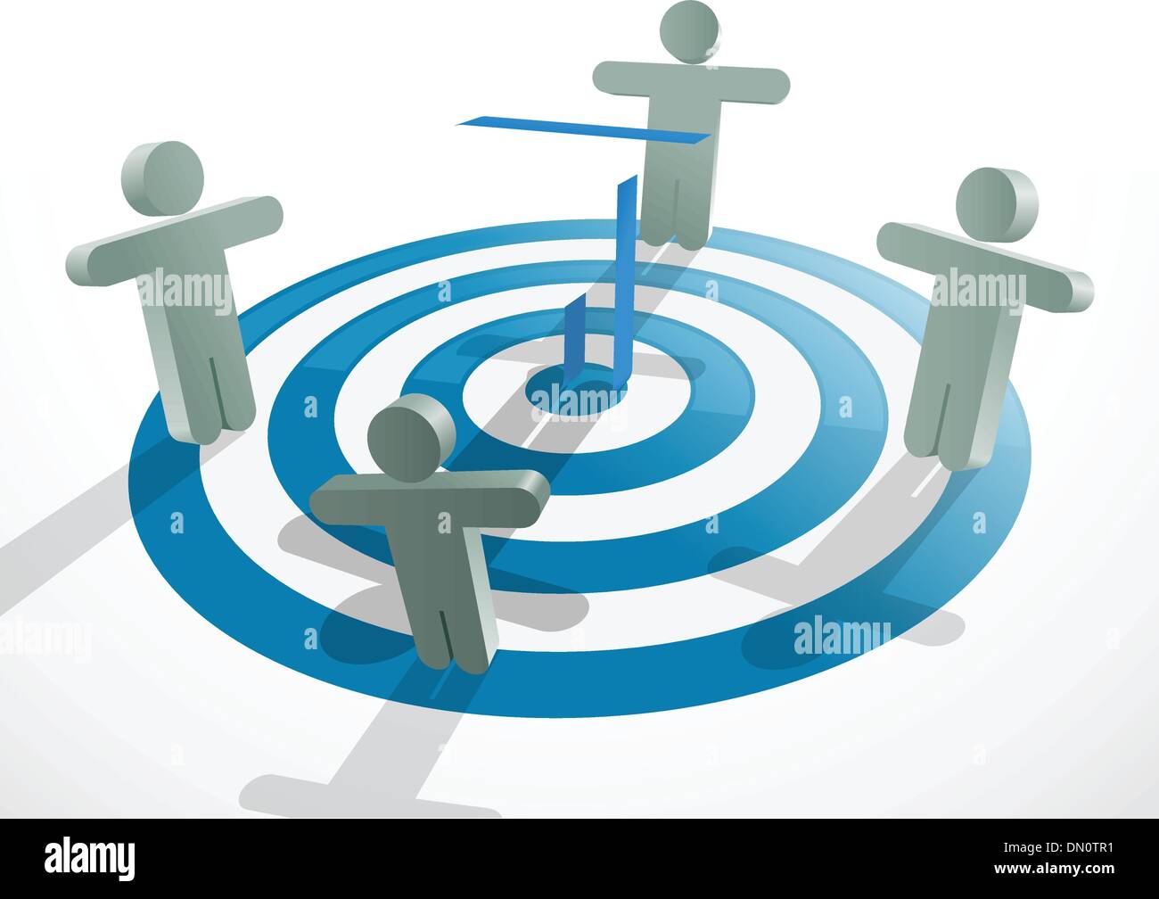 Competition concept one human Stock Vector Images - Alamy