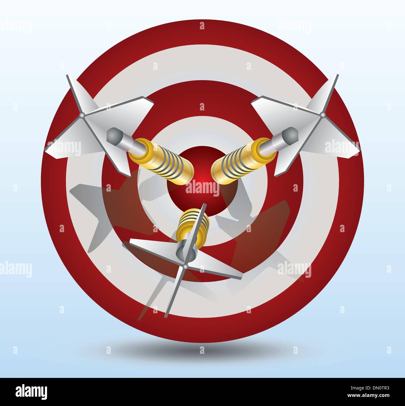 Target shooting in white Stock Vector Images - Alamy
