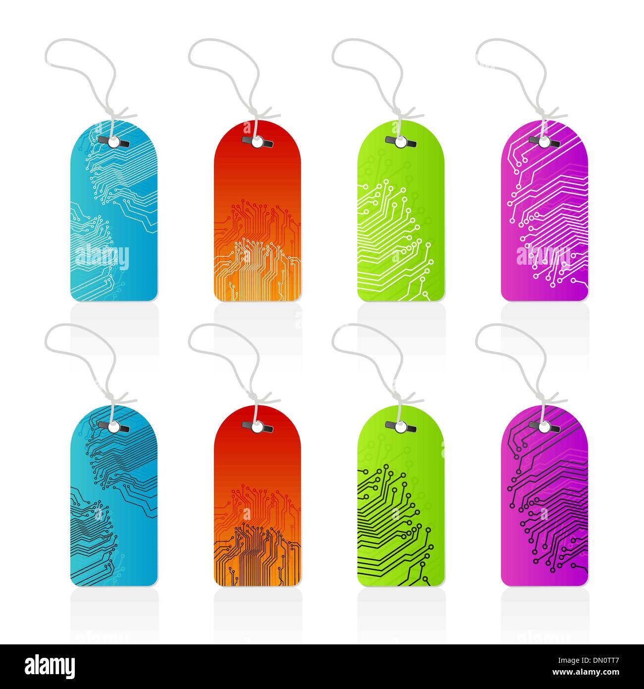 Computer circuitry retail tags Stock Vector Image & Art - Alamy