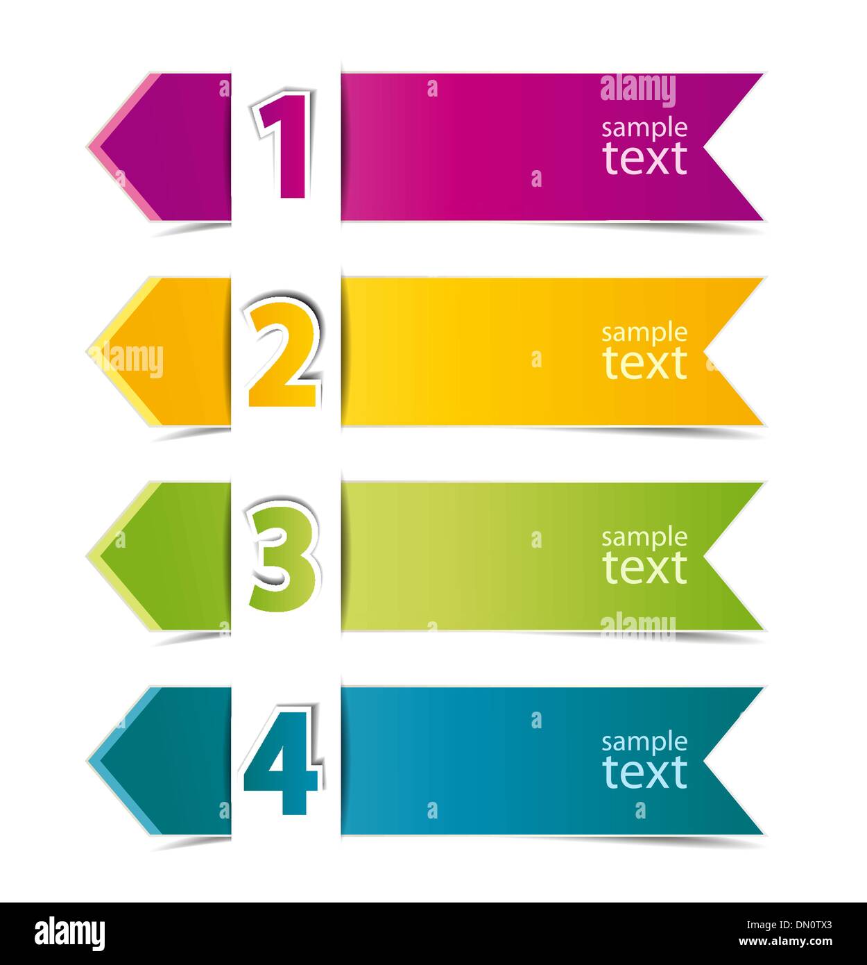 Green ribbon banners empty hi-res stock photography and images - Alamy
