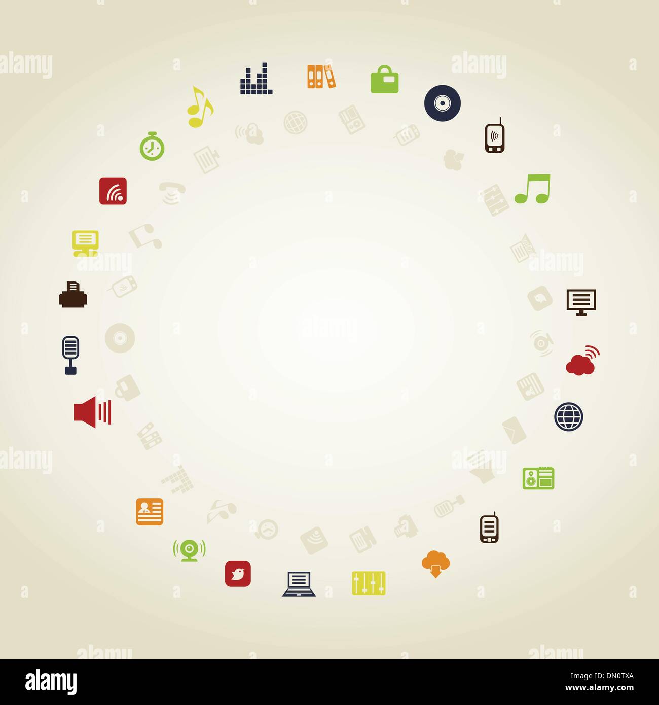 Global computer cloud Stock Vector Images - Alamy