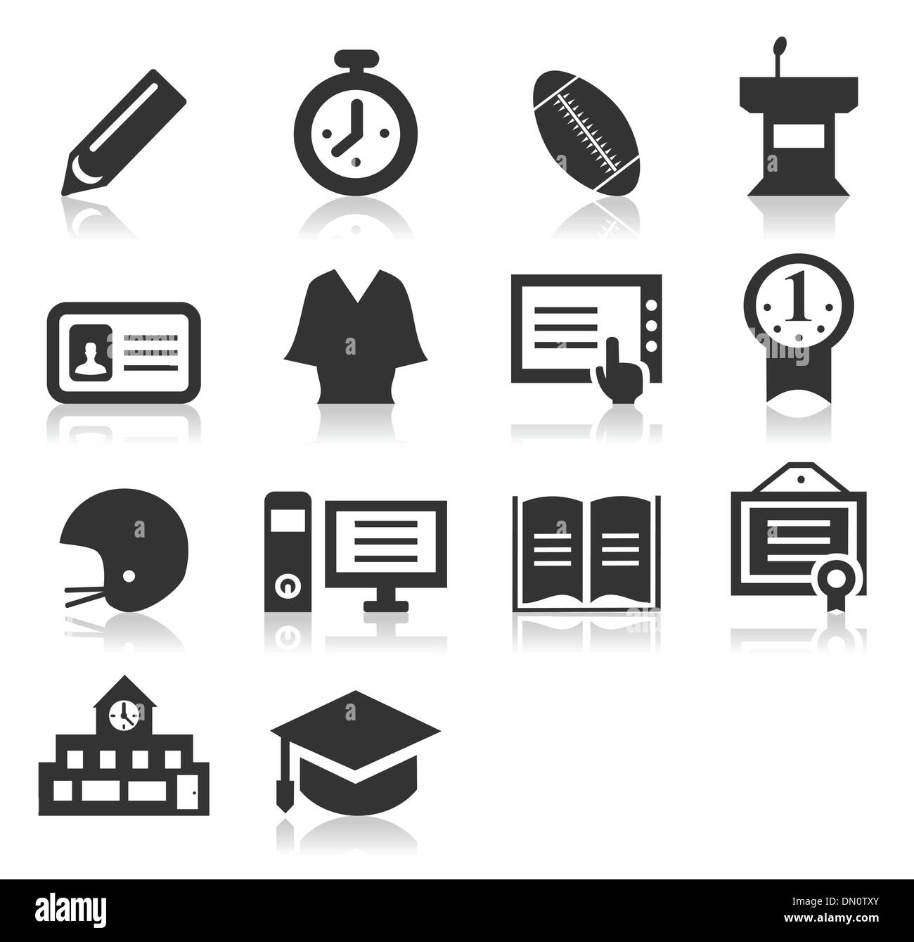 School an icon Stock Vector Image & Art - Alamy