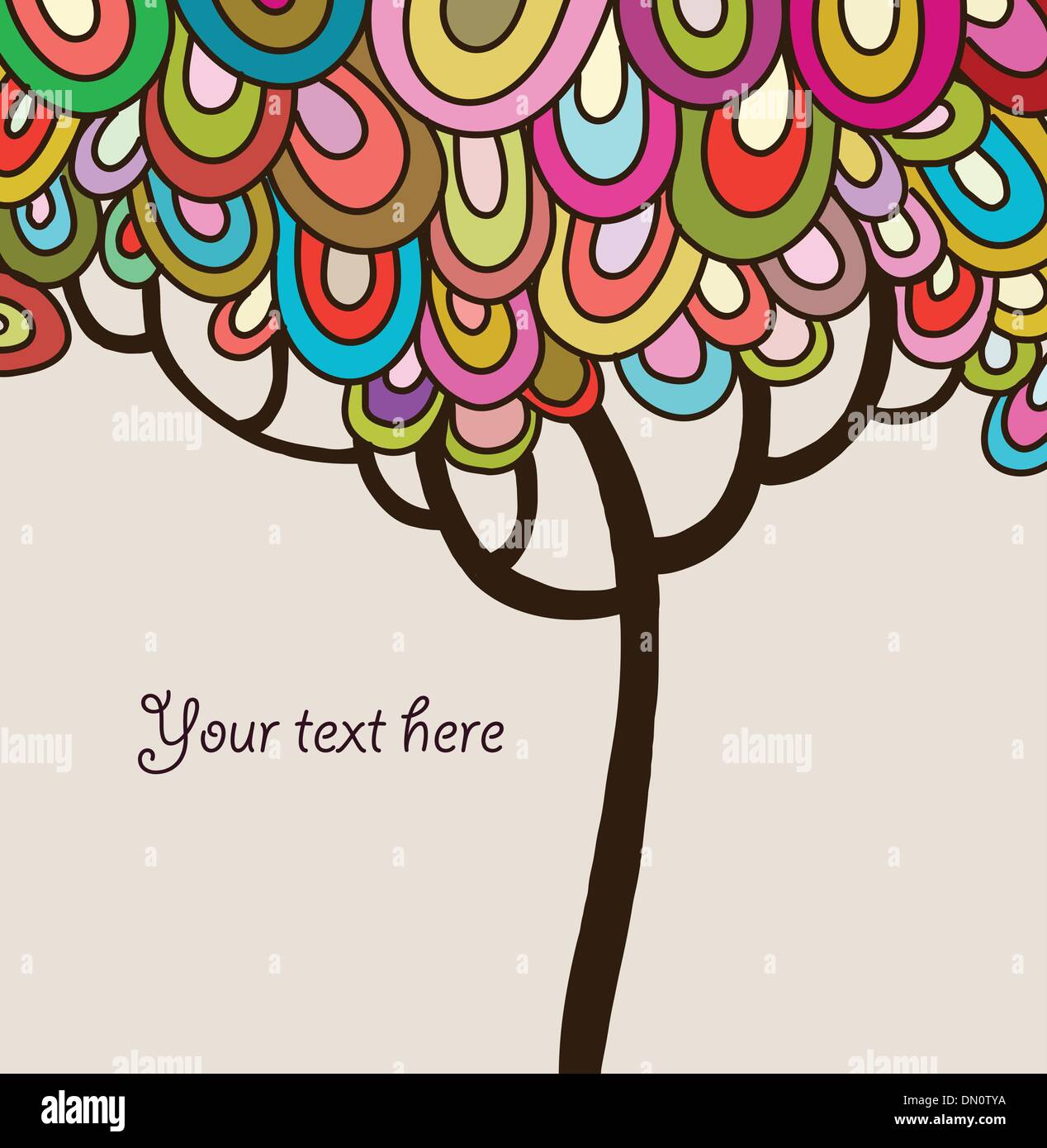 Abstract autumn tree Stock Vector Image & Art - Alamy