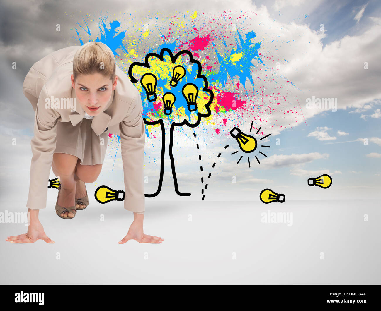 People race start hi-res stock photography and images - Alamy