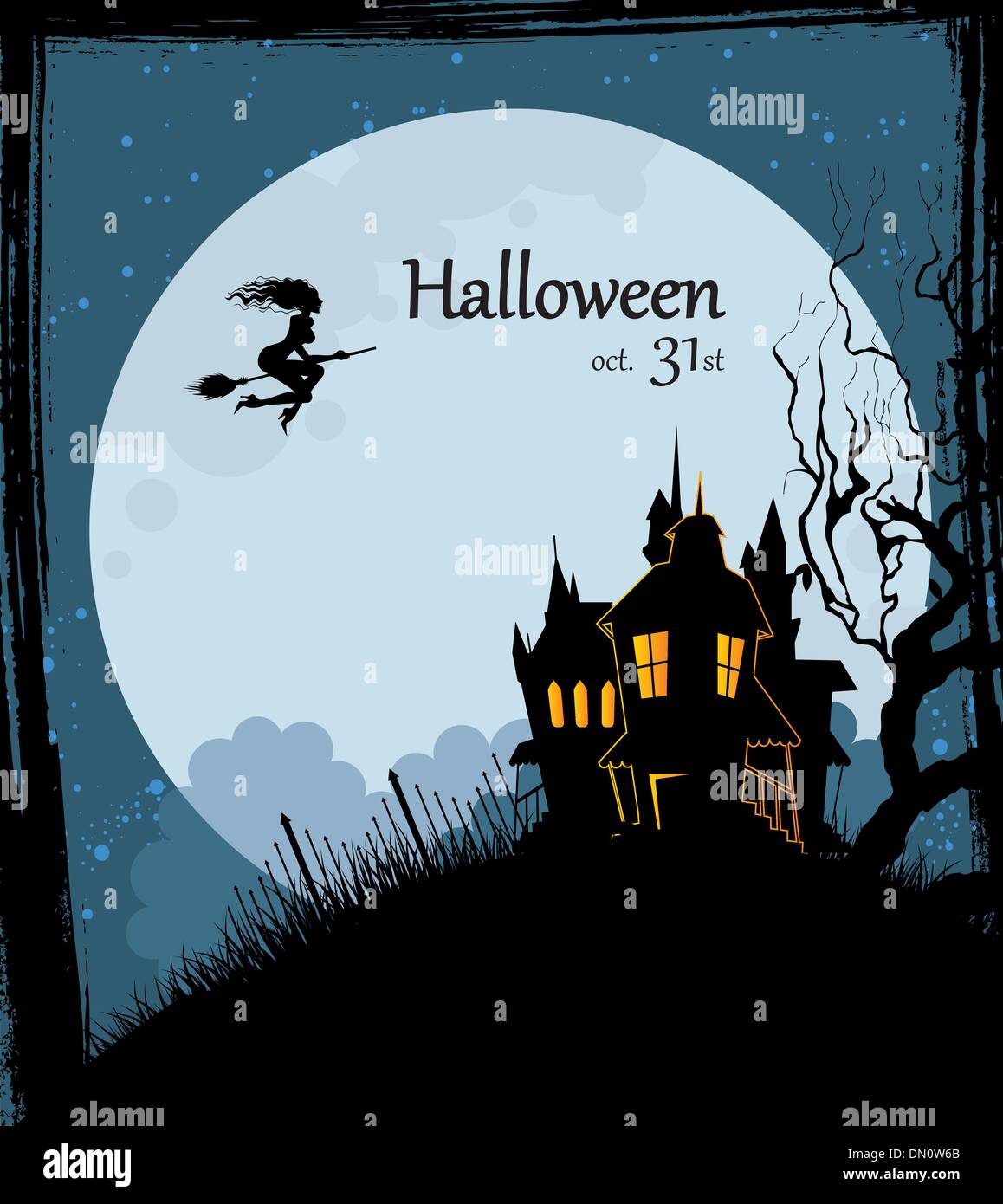 Halloween dark back Stock Vector Image & Art - Alamy