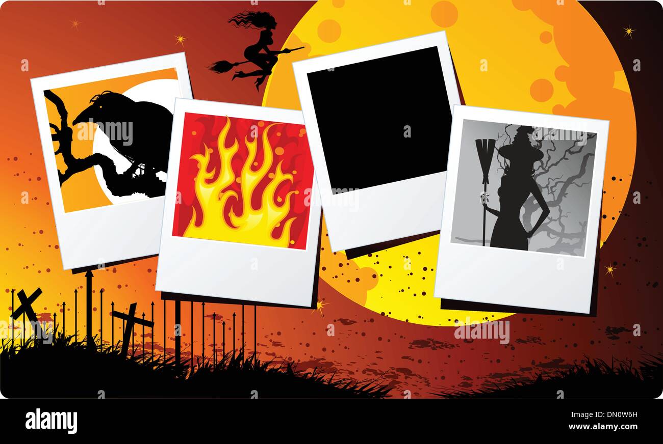 Silence of the cemetery Stock Vector Images - Alamy