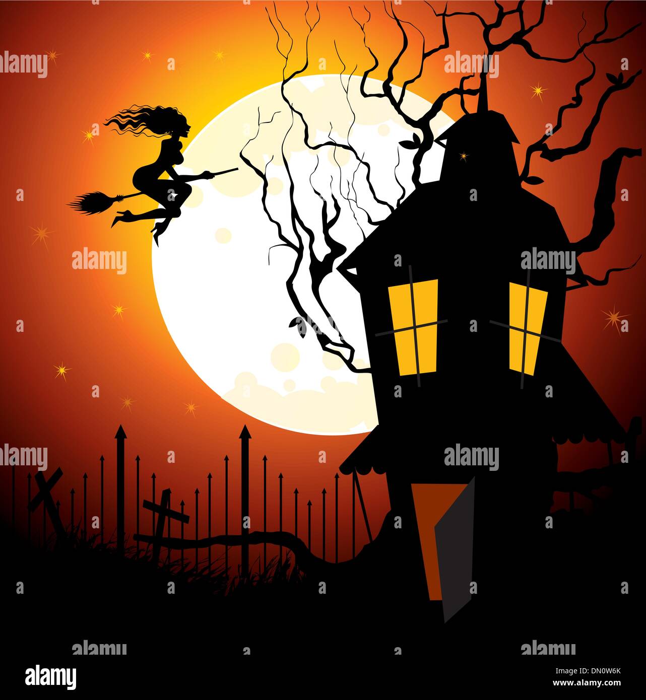 Halloween dark back Stock Vector Image & Art - Alamy