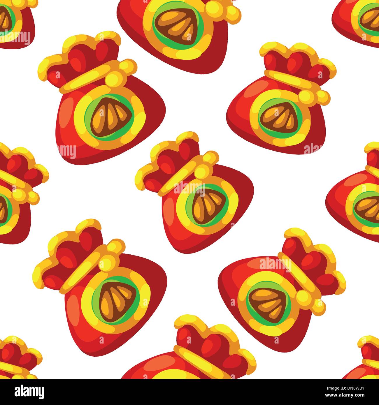 Red sack with yellow edge on white backround Stock Vector Image & Art ...