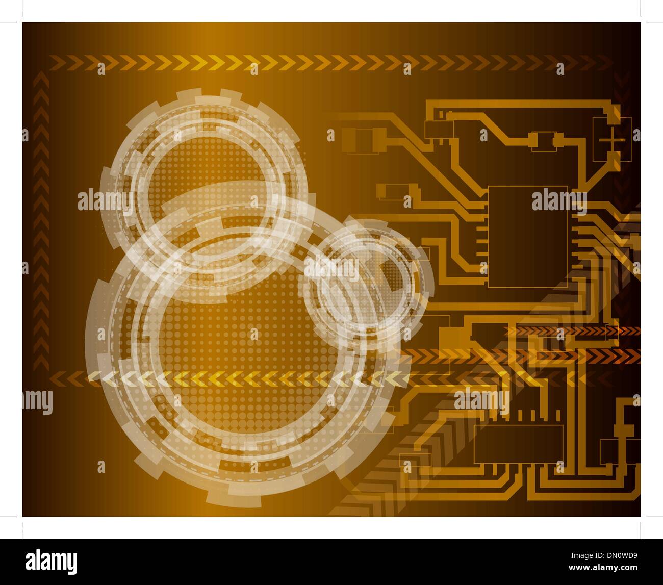 Futuristic computing technology artwork Stock Vector Images - Alamy