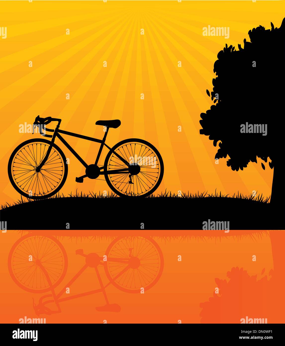 Bicycle rider motion Stock Vector Images - Alamy