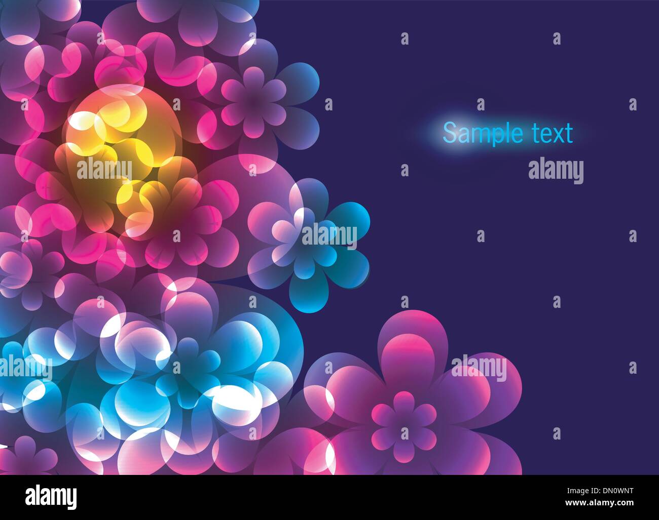 Vector illustration of Abstract color glowing background Stock Vector ...