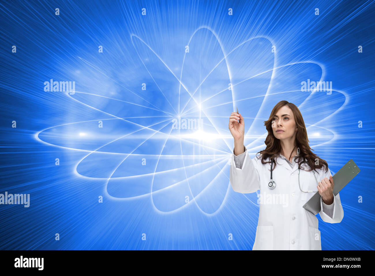 Stern white lab coat hi-res stock photography and images - Alamy