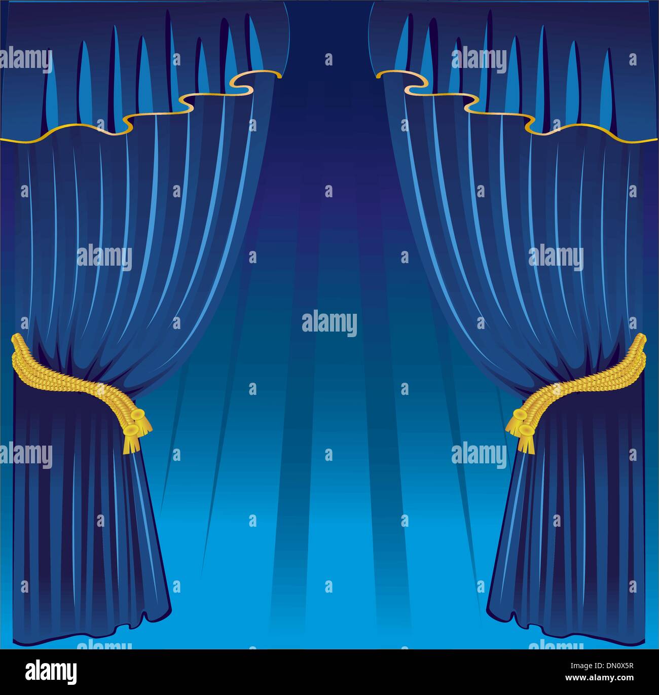 Vector illustration of Curtain back Stock Vector Image & Art - Alamy