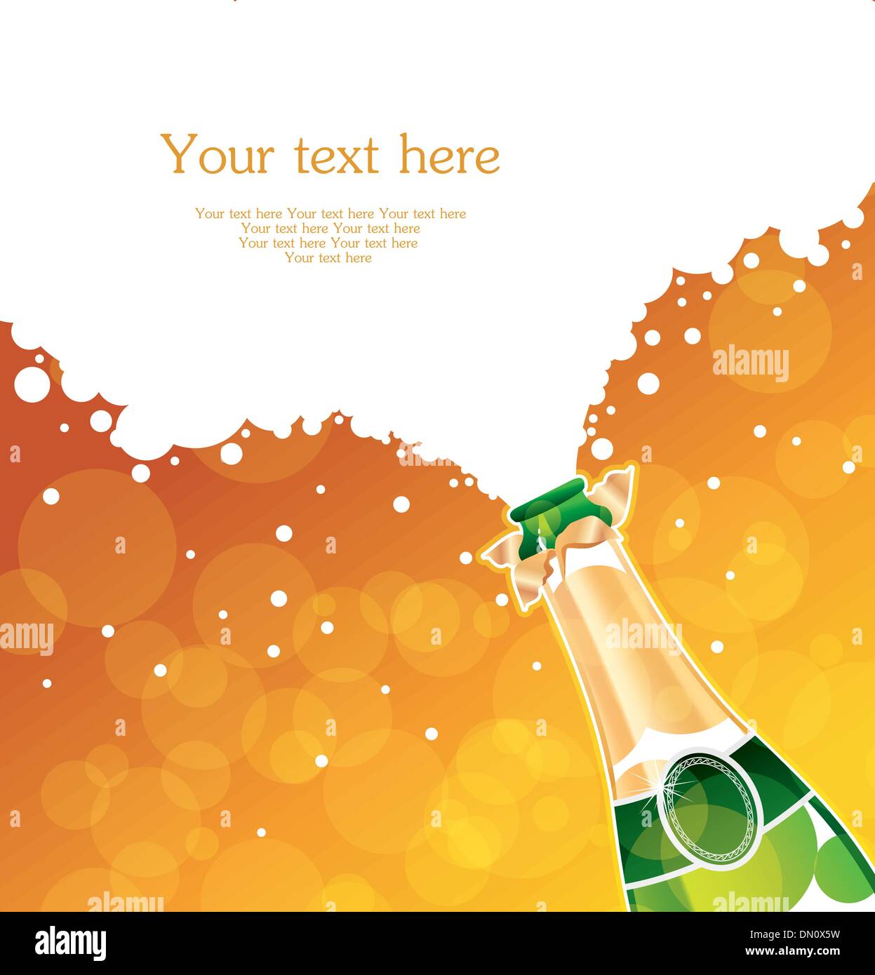 Champagne pouring closeup Stock Vector Images - Alamy