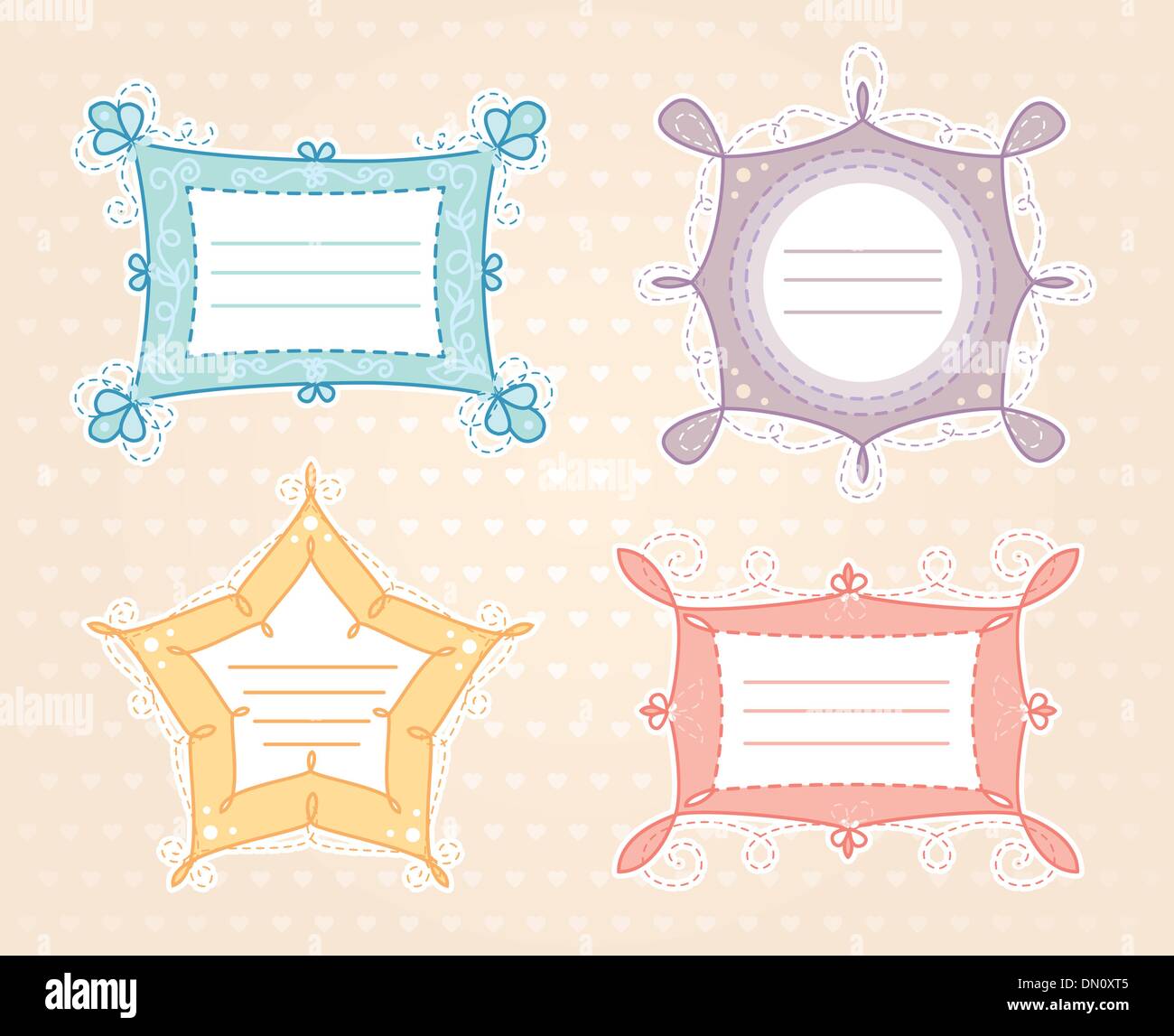 Vector illustration of Vintage frames Stock Vector Image & Art - Alamy