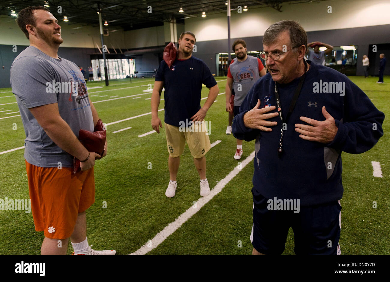 Feb.1, 2010 - Duluth, Georgia USA - Coach LARRY BEIGHTOL teaches ...