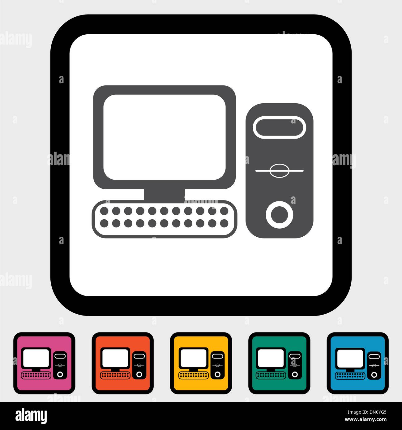 Computer icon vectors hi-res stock photography and images - Alamy
