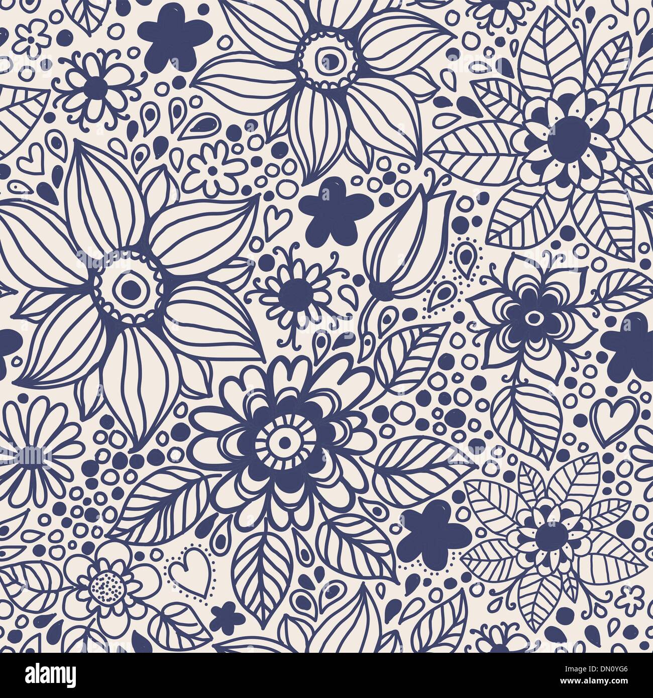 Seamless texture with flowers Stock Vector Image & Art - Alamy