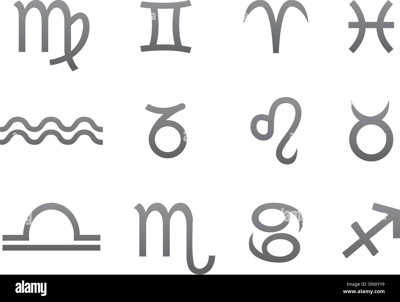 Horoscope zodiac signs Stock Vector Image & Art - Alamy