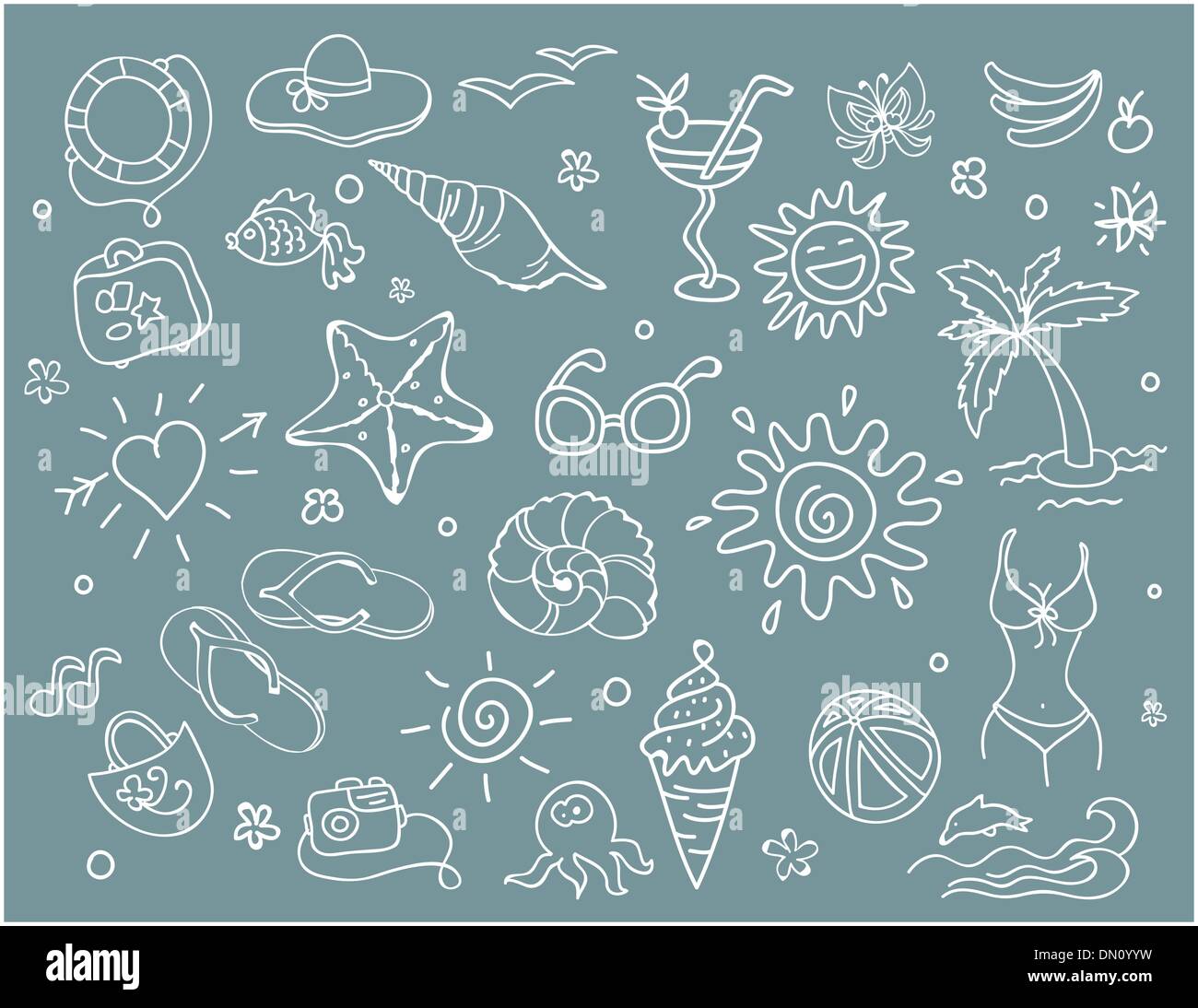 Summer icon Stock Vector Images - Alamy