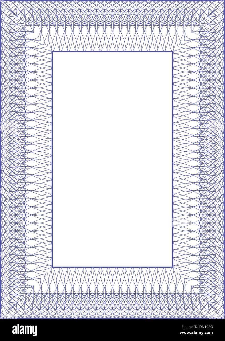 Guilloche vector frame Stock Vector Image & Art - Alamy