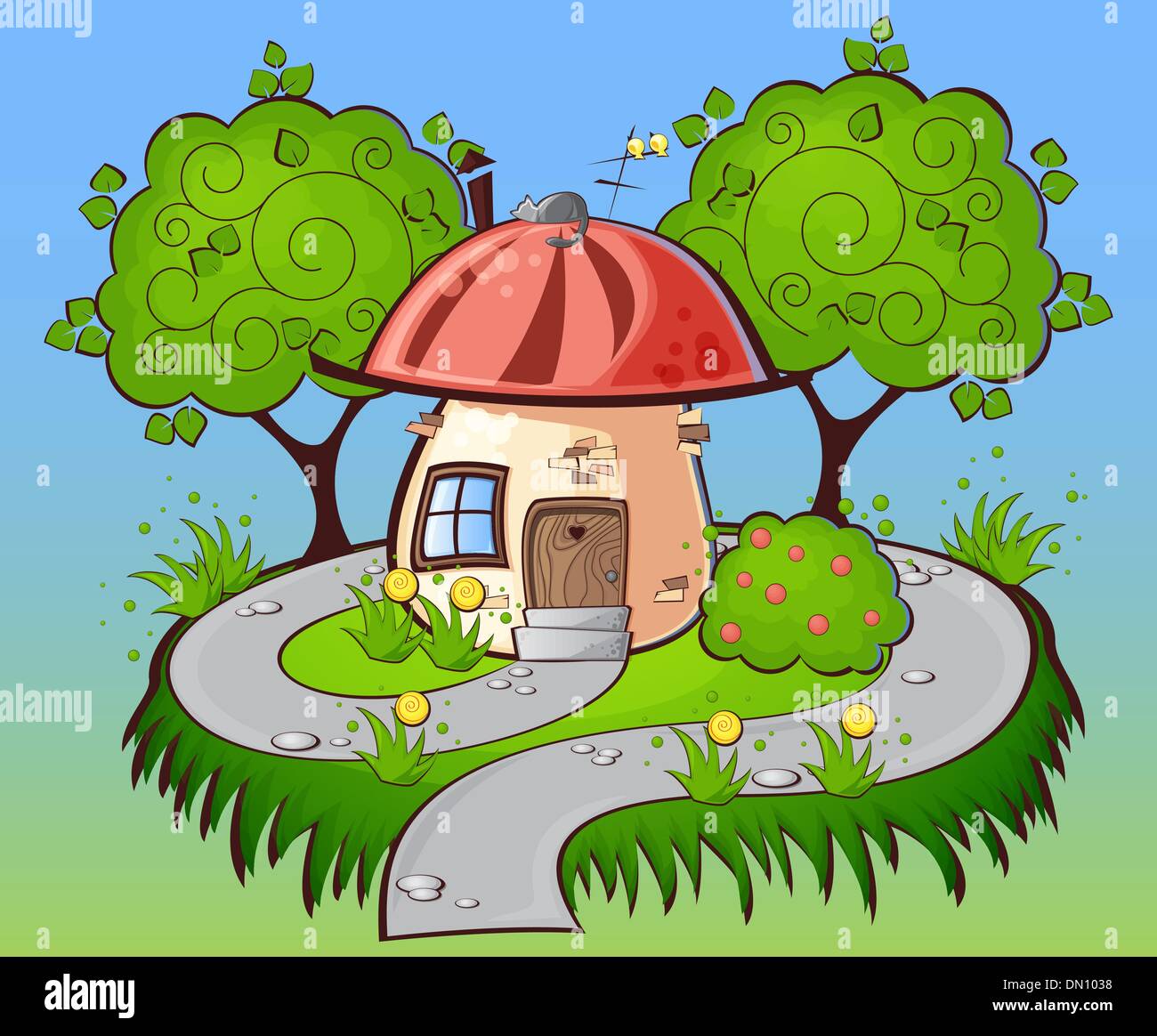background cartoon house Stock Vector Image & Art - Alamy