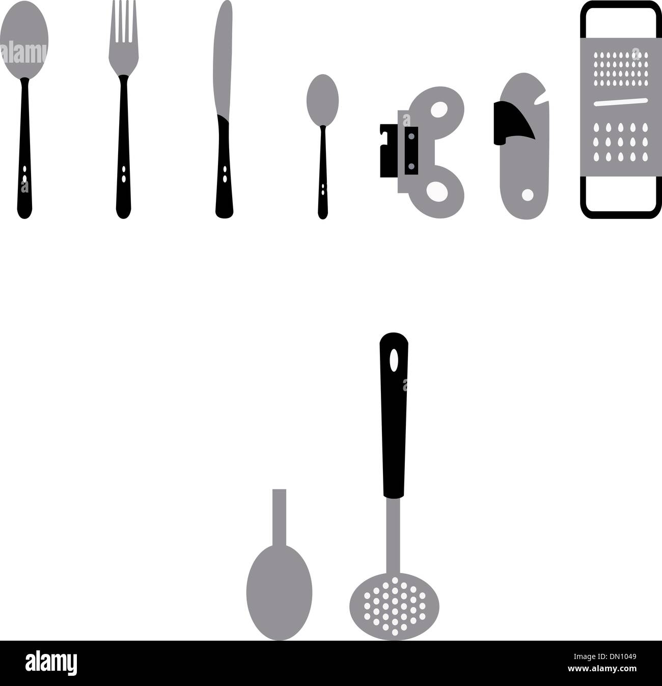 Types of kitchen Stock Vector Images - Alamy