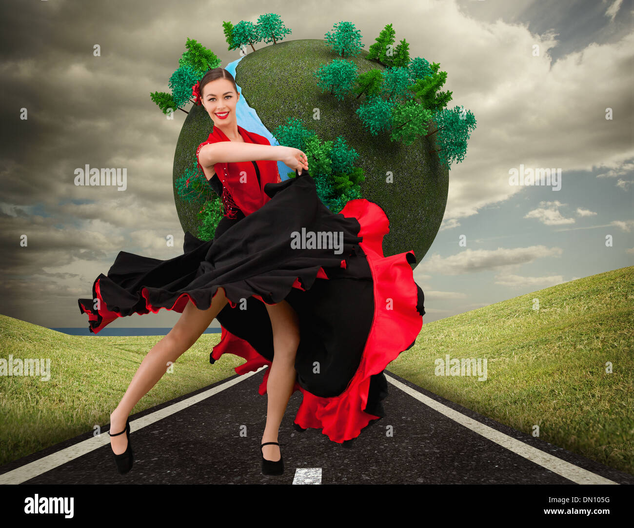 Latin american long dress hi-res stock photography and images - Alamy