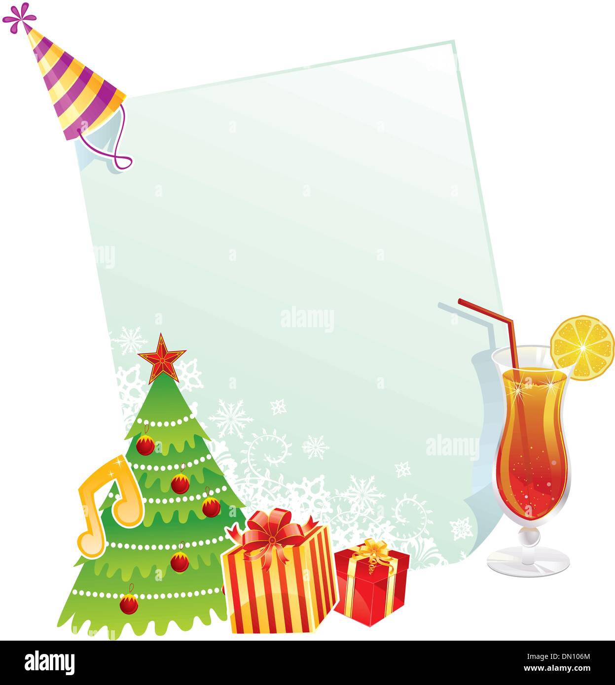 Invitation christmas party Stock Vector Images - Alamy