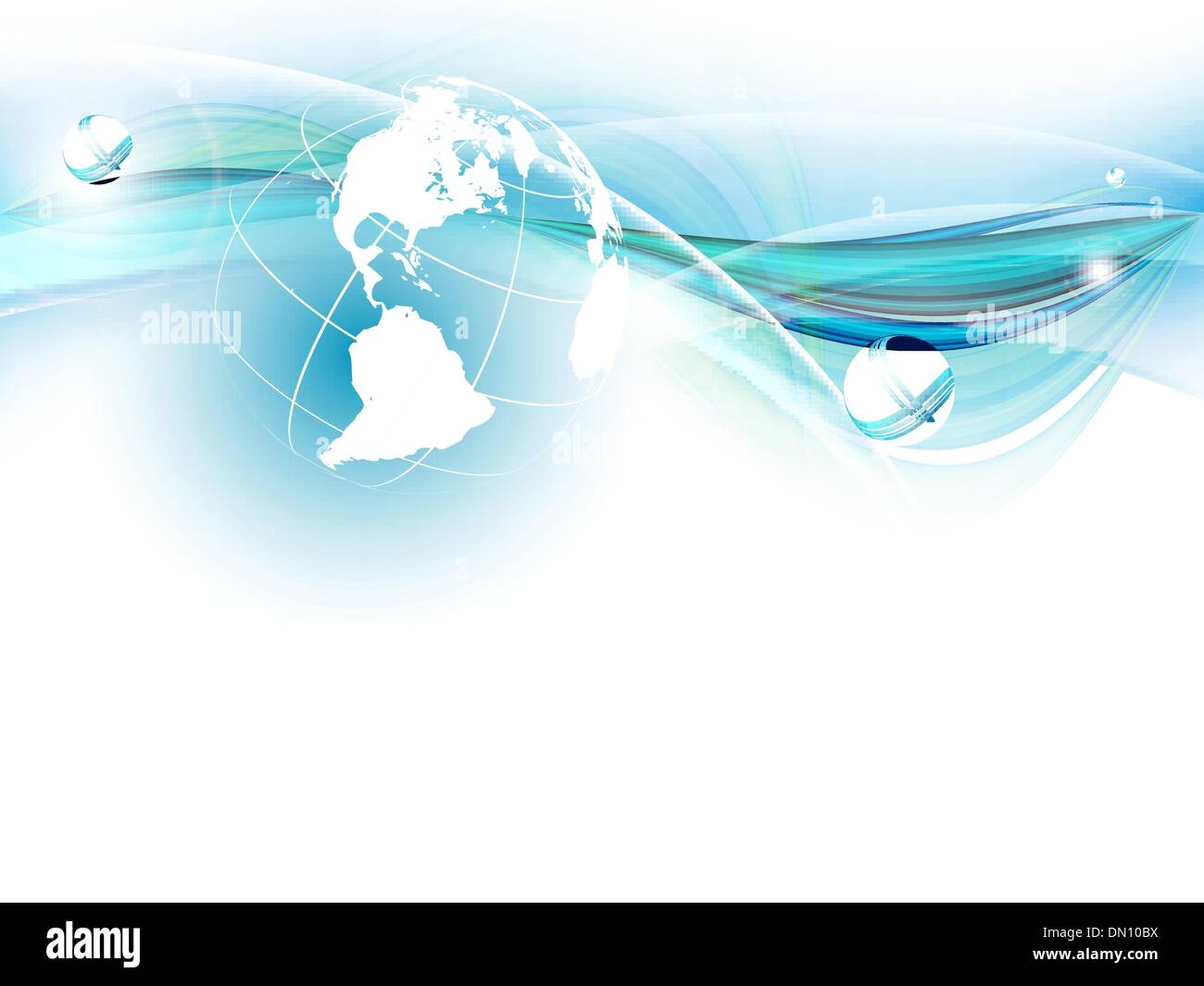 Blue vector earth globe Cut Out Stock Images & Pictures - Alamy