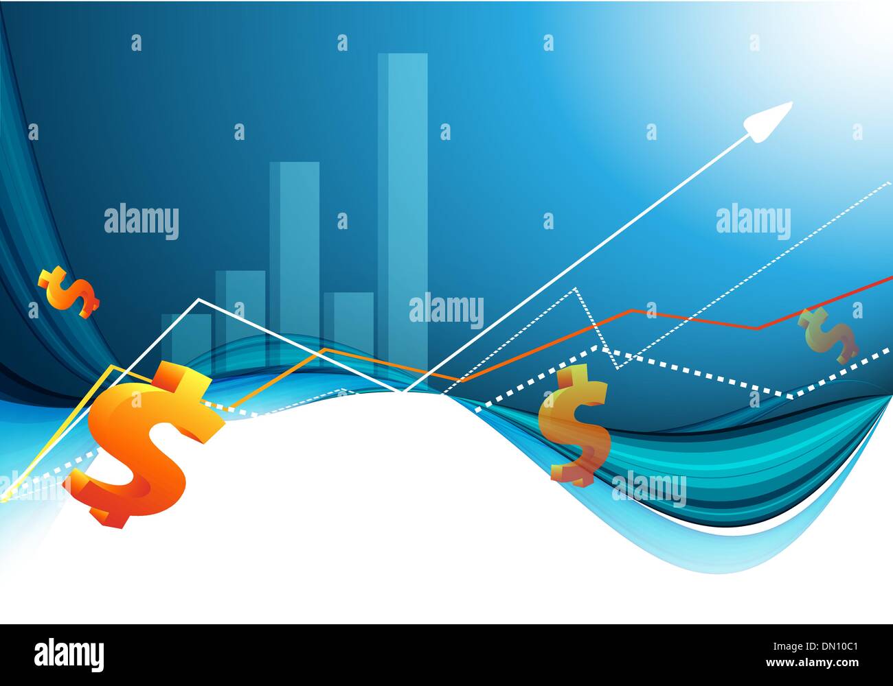 growth statistic financial frame. Eps10 Stock Vector Image & Art - Alamy