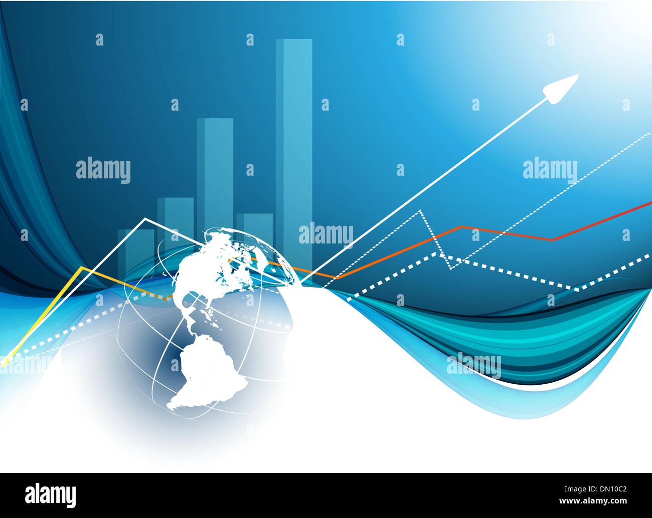 growth statistic financial frame. Eps10 Stock Vector Image & Art - Alamy