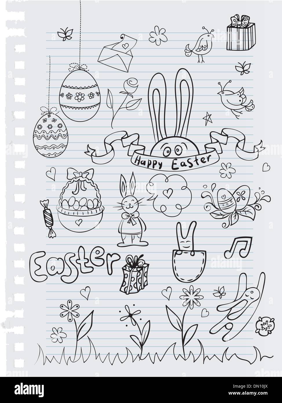 Happy easter cross egg Stock Vector Images - Alamy