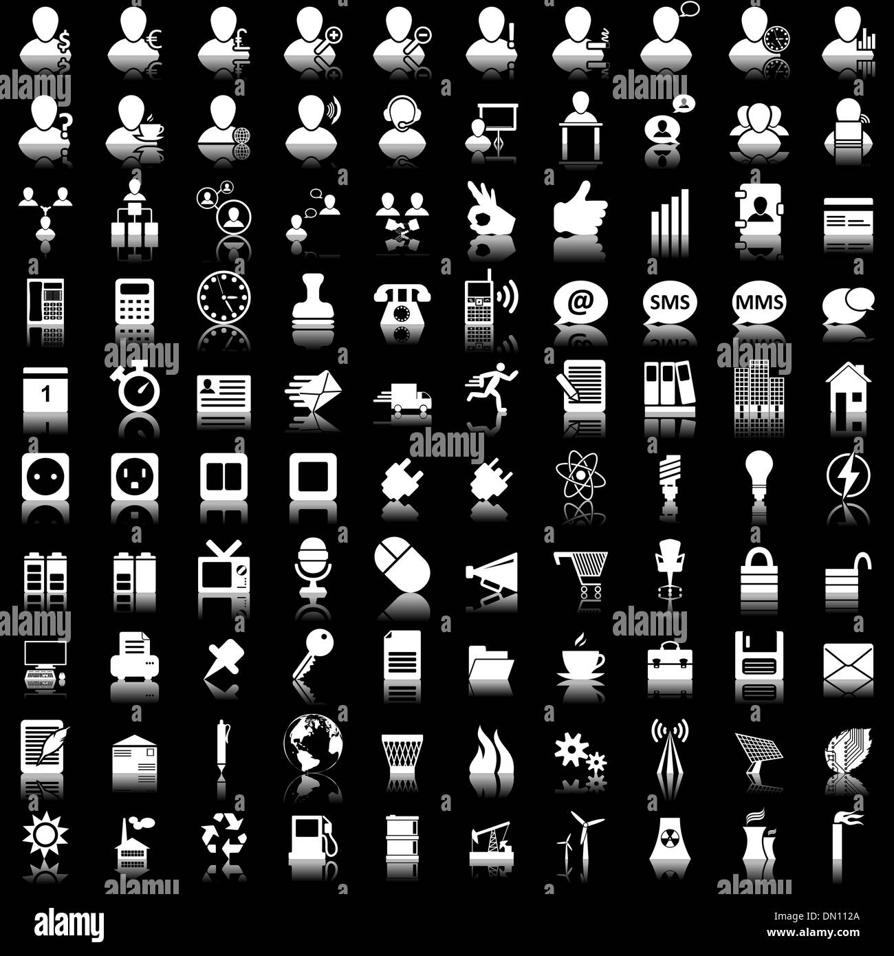 Home office work icon Black and White Stock Photos & Images - Alamy