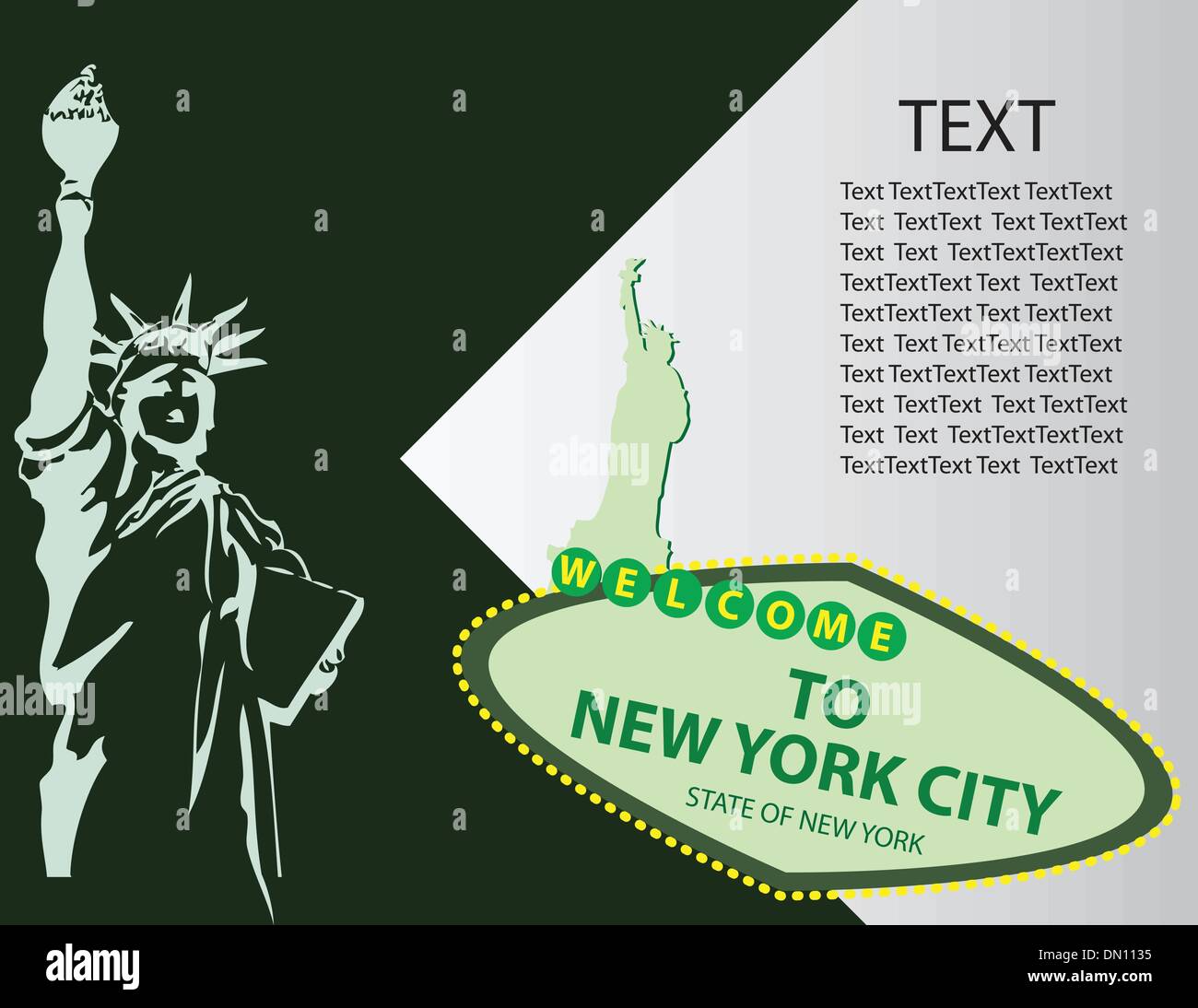 City welcome monument Stock Vector Images - Alamy