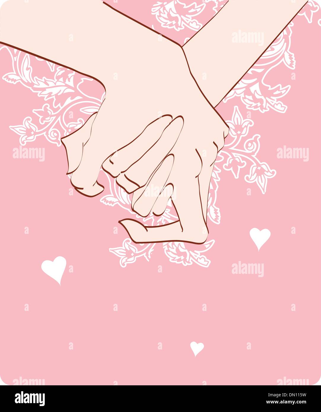 Human hands heart symbol Stock Vector Images - Alamy