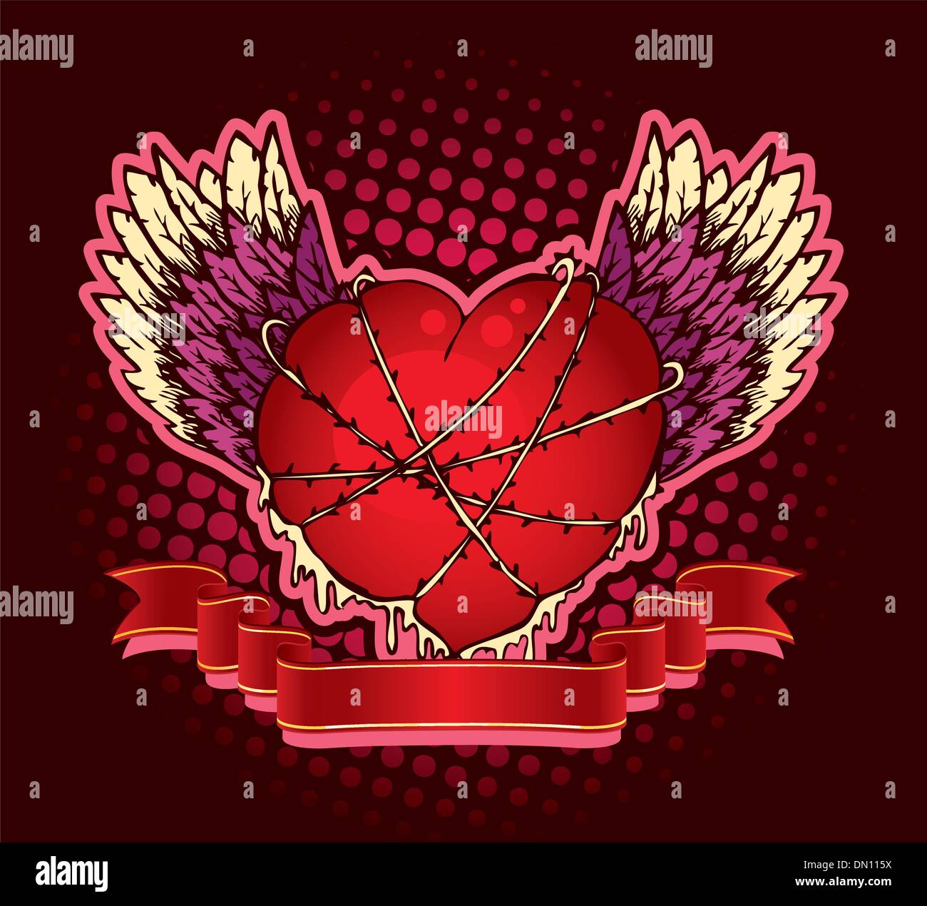 Rock hearts Stock Vector Images - Alamy