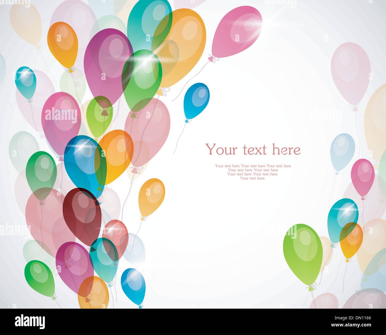 Background with colored balloons Stock Vector Image & Art - Alamy